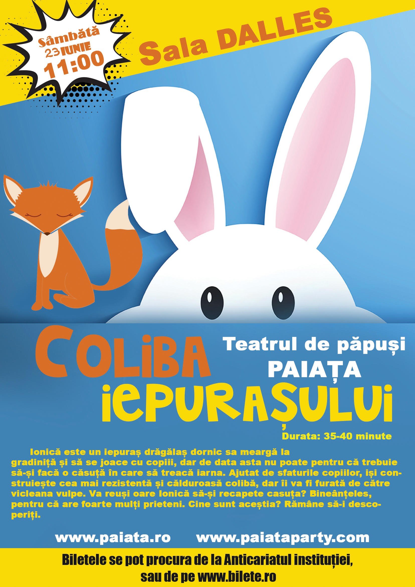Bilete la teatru Coliba Iepurasului