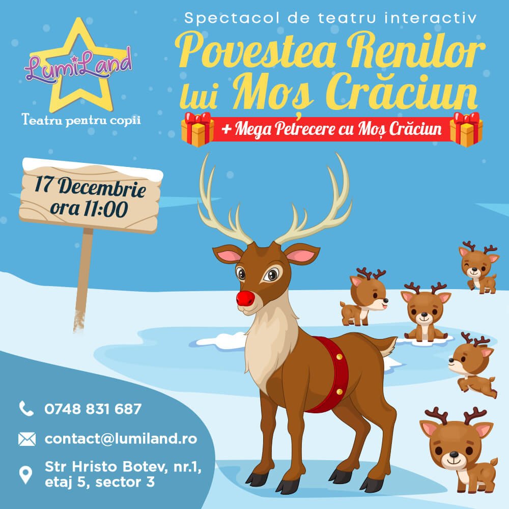 Povestea Renilor lui Mos Craciun Povestea Renilor lui Mos Craciun