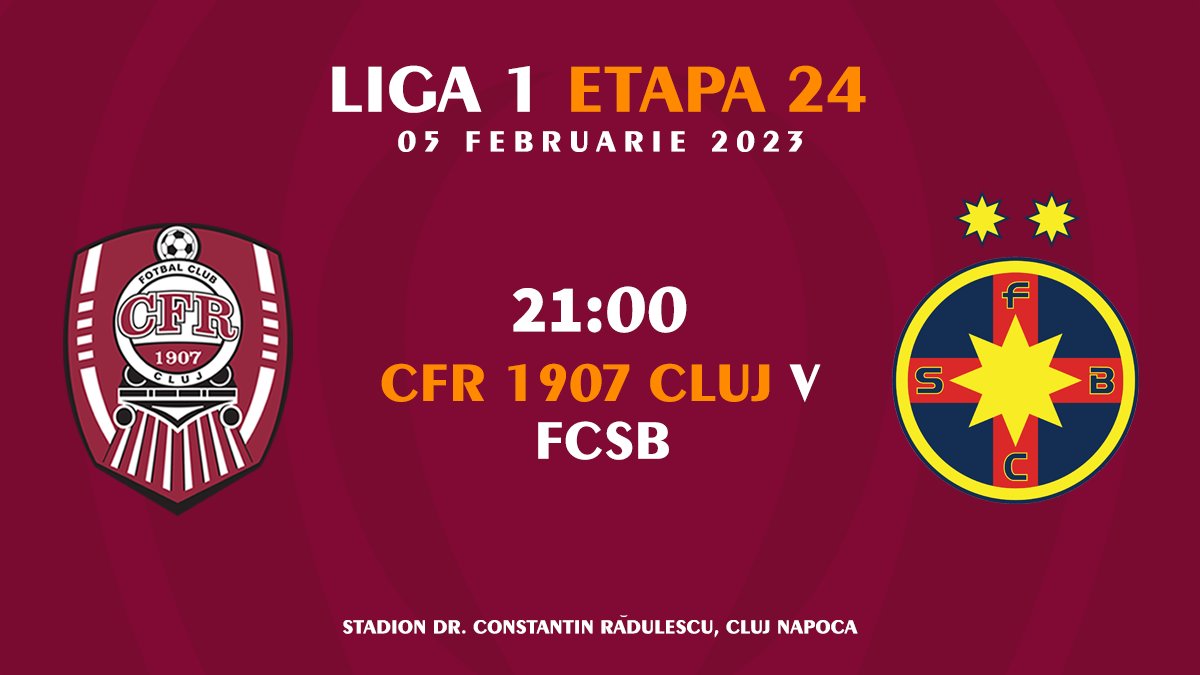 CFR 1907 Cluj - FCSB - 05 feb 2023