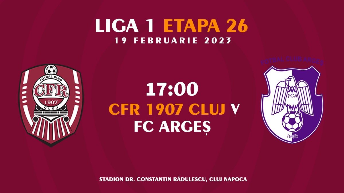 CFR 1907 CLUJ – FC ARGES - 19 feb 2023