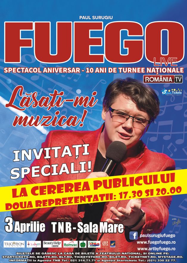 Bilete Concerte Romania: Fuego - Lasati-mi muzica