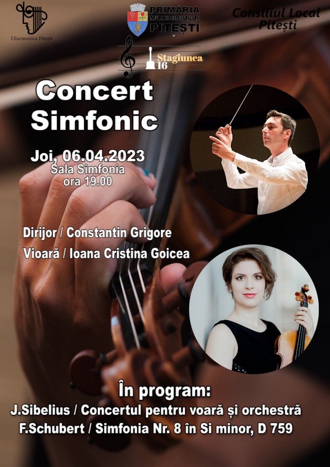 Concert simfonic Extraordinar la Filarmonica Pitesti - 06 apr 2023