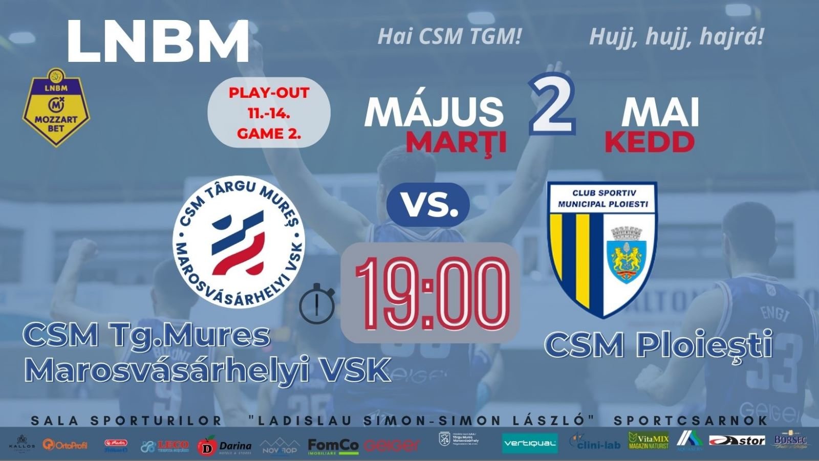 CSM Targu Mures – Marosvasarhelyi VSK – CSM Petrolul Ploiesti - 02 mai 2023