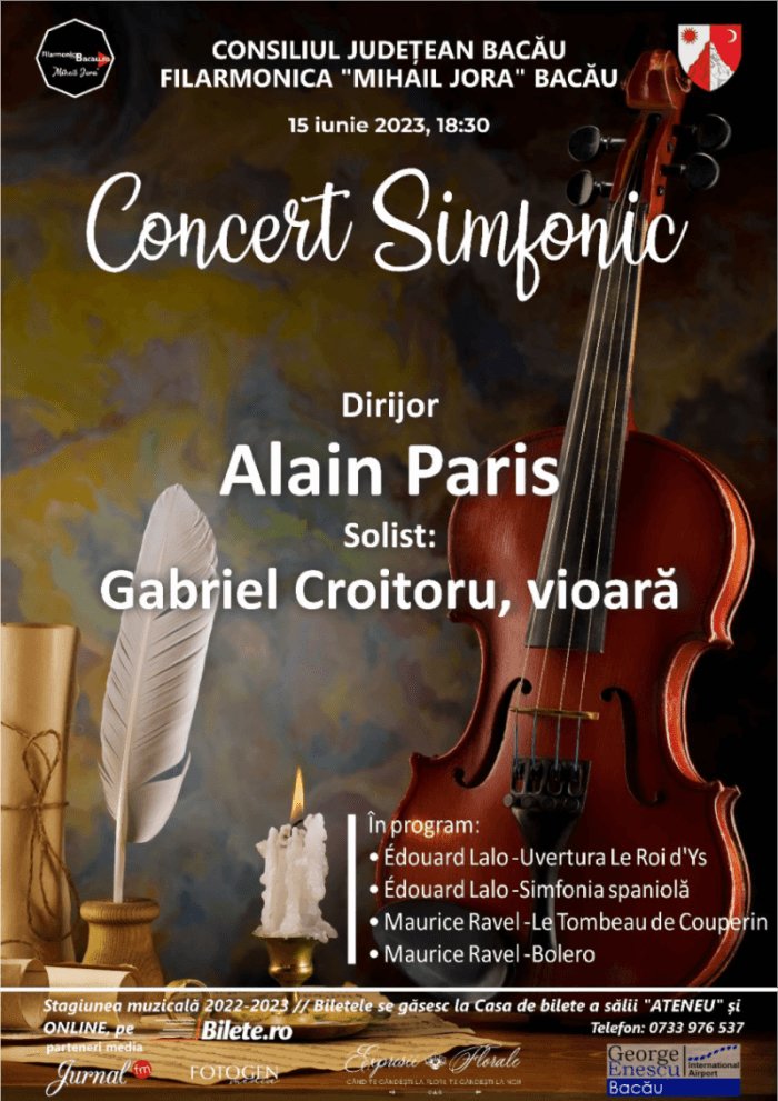 Concert Simfonic - Filarmonica Bacau - 27 apr 2023