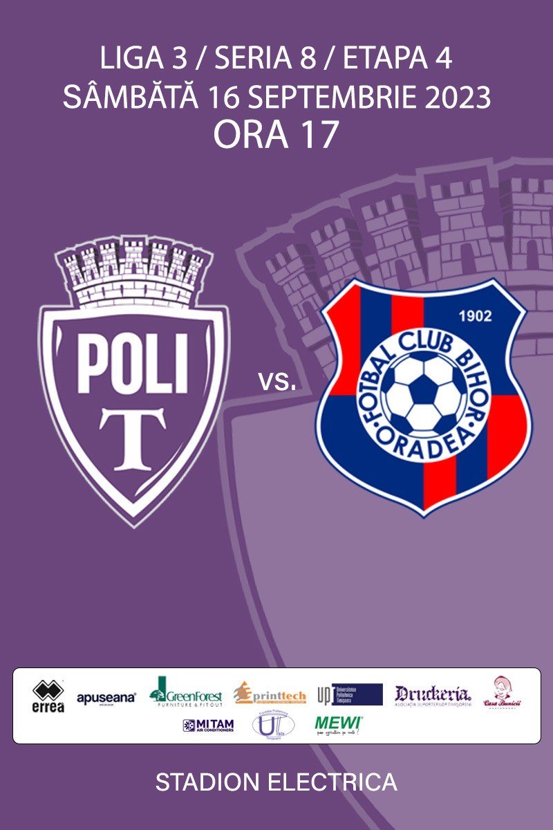 SSU POLITEHNICA TIMISOARA - FC BIHOR ORADEA