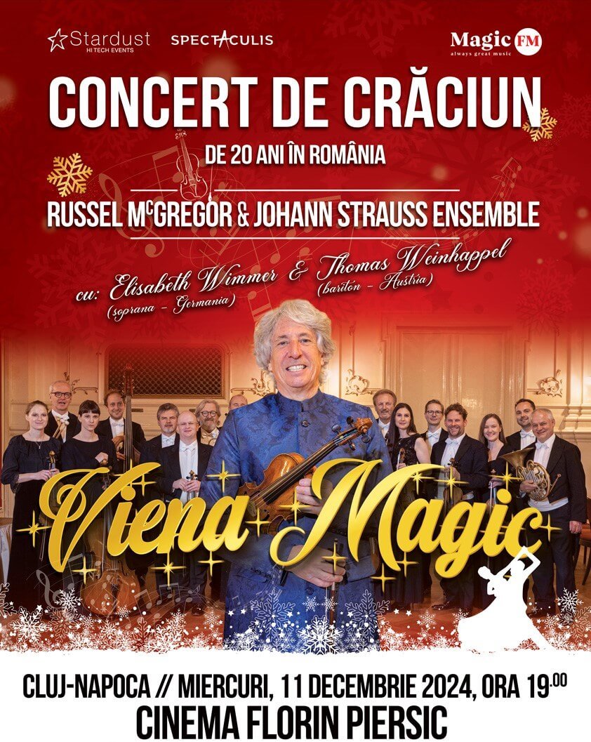 CONCERT „VIENA MAGIC” CU JOHANN STRAUSS ENSEMBLE SI RUSSELL MCGREGOR