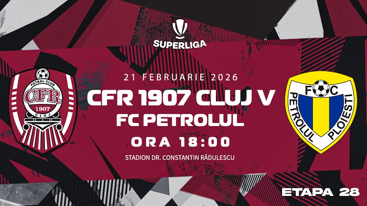 CFR 1907 Cluj vs Petrolul Ploiești | Bilete Meci Fotbal