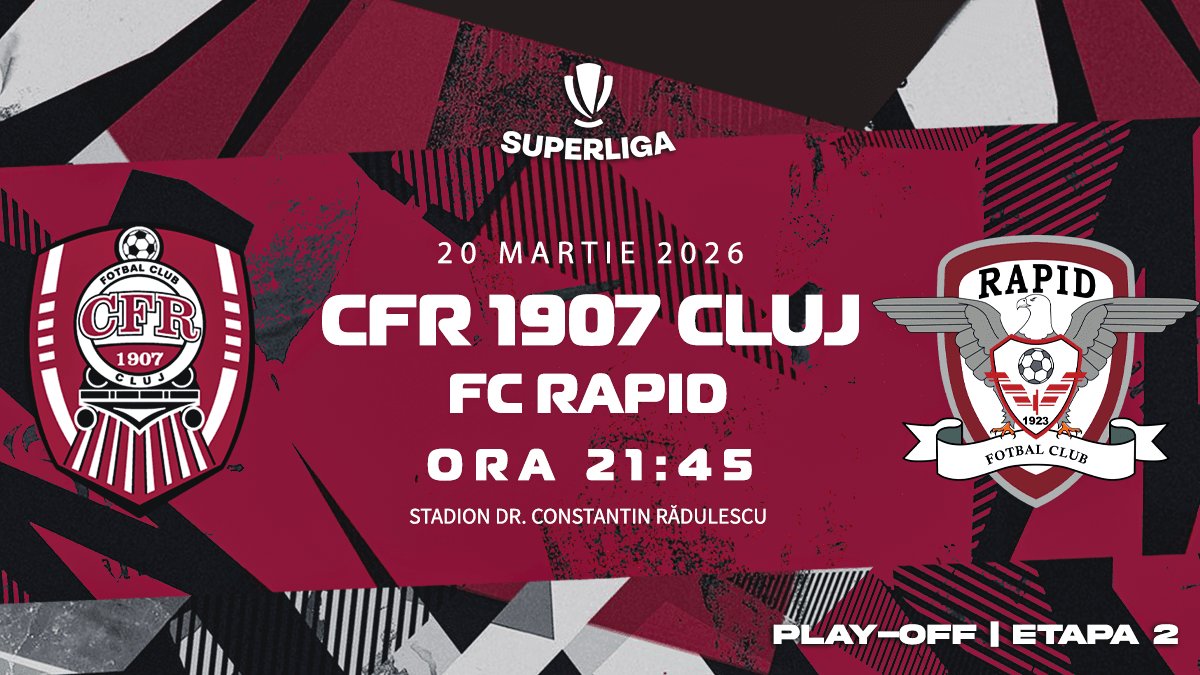 CFR 1907 Cluj vs FC Rapid 1923 | Bilete Meci Fotbal